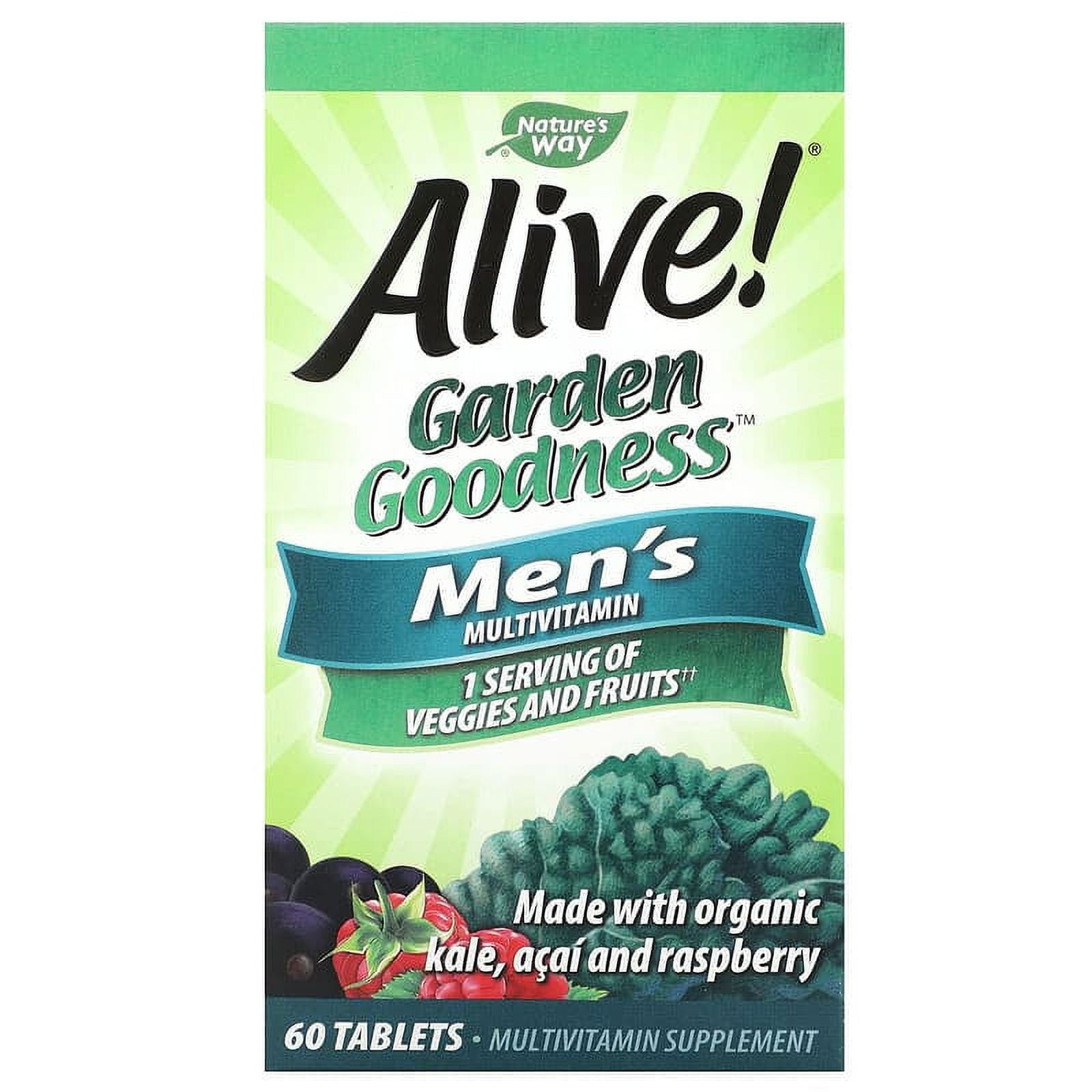 Nature's Way | Alive! Garden Goodness Men's Multivitamin , 60 Tabs ...