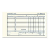 Weekly Employee Time Cards, One Side, 4.25 X 7, 100/pad | Bundle of 5 ...