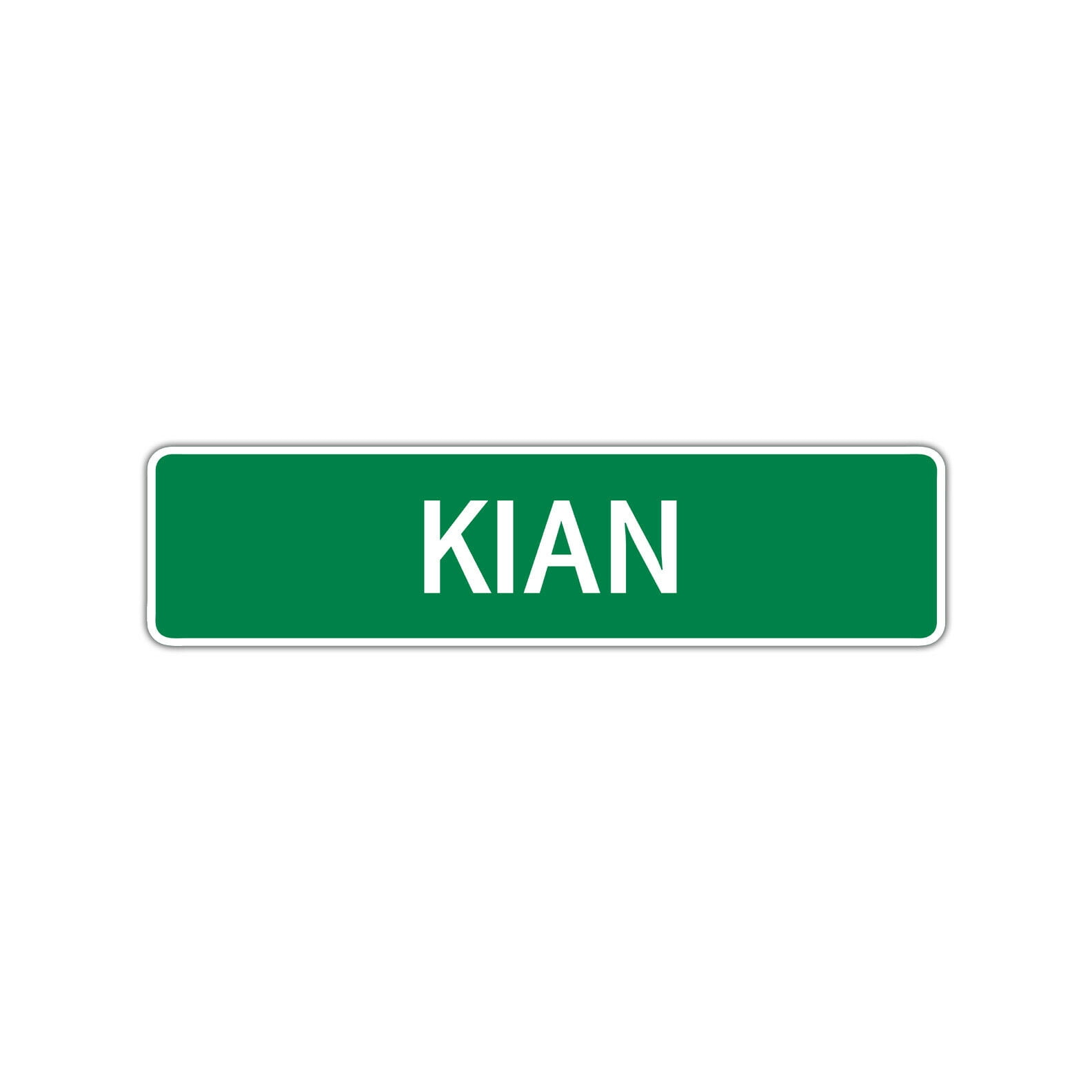 Kian Boys Children Name Letter Printed Plaque Decoration Label Indoor ...