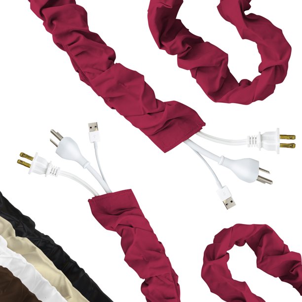 Cordinate Fabric Cord Cover, Berry, 6ft., 2pk - 61810 - Walmart.com