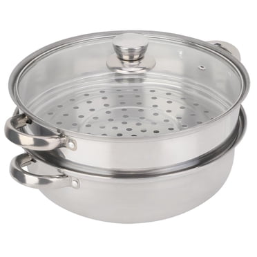 Mainstays Stainless Steel 4 Quart Steamer Pot with Steamer Insert and ...
