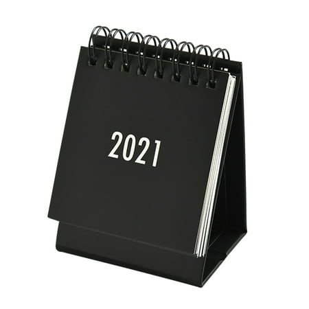 Jianama Mini Desk Calendar 2021, 12 Months Flip Table Schedule Planner ...