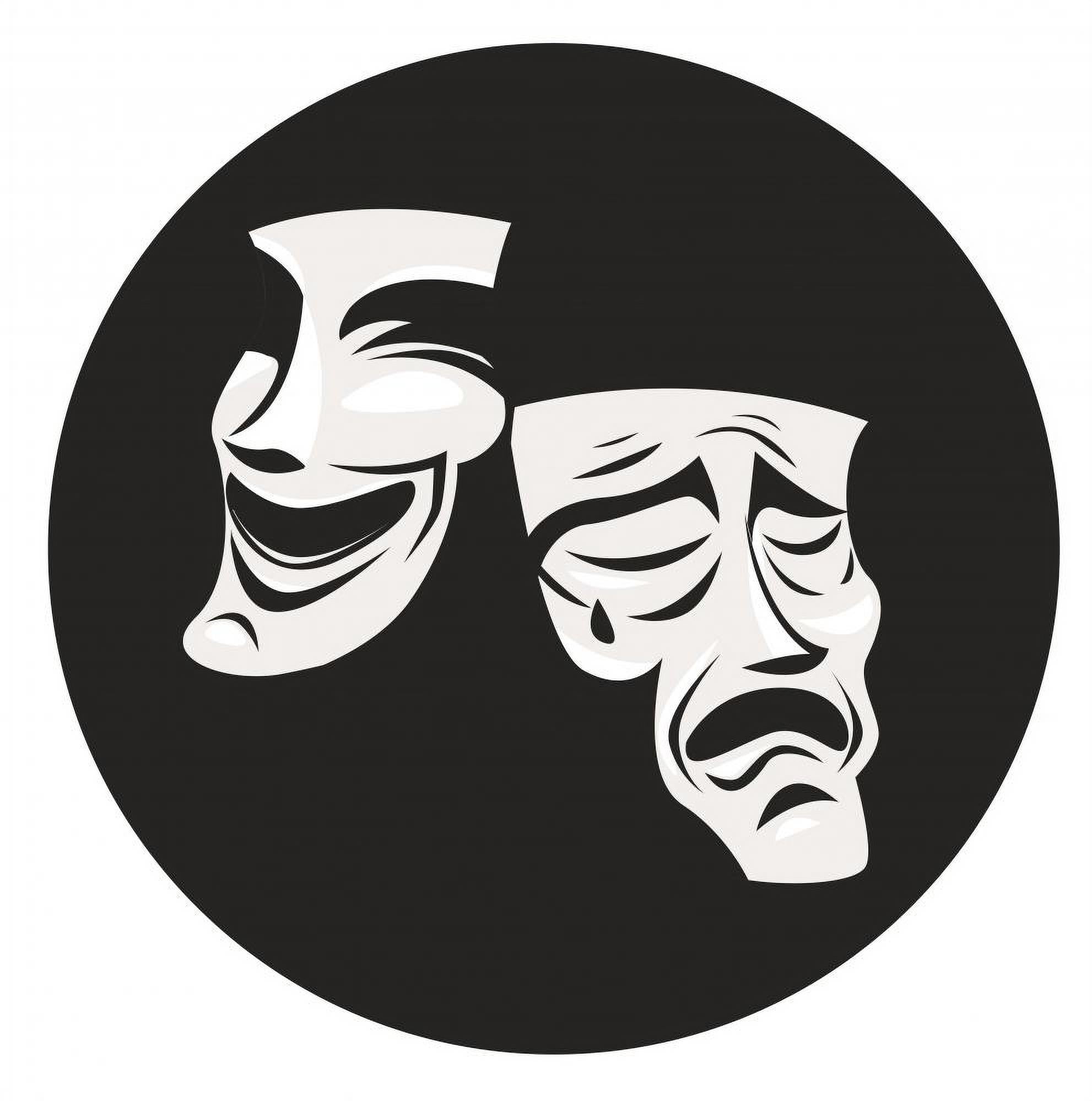 Black And White Drama Masks