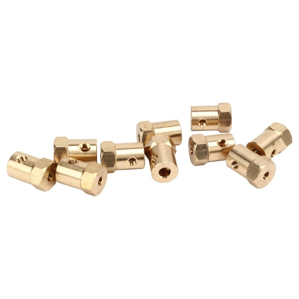 Hex Shaft Coupling,10 Pcs Hex Shaft Flexible Coupler Joint Hex Coupler ...