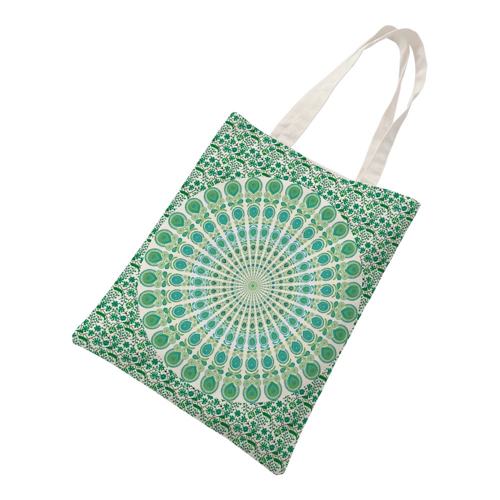 Mandala Canvas Tote Bag - Beach Tote Bags - Weekender Travel Bag - for ...
