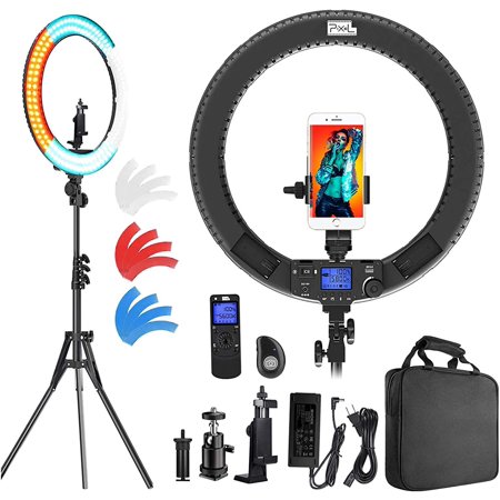 Ring Light with Wireless Remote Controller, 19 inch Pro Vlogging Light ...