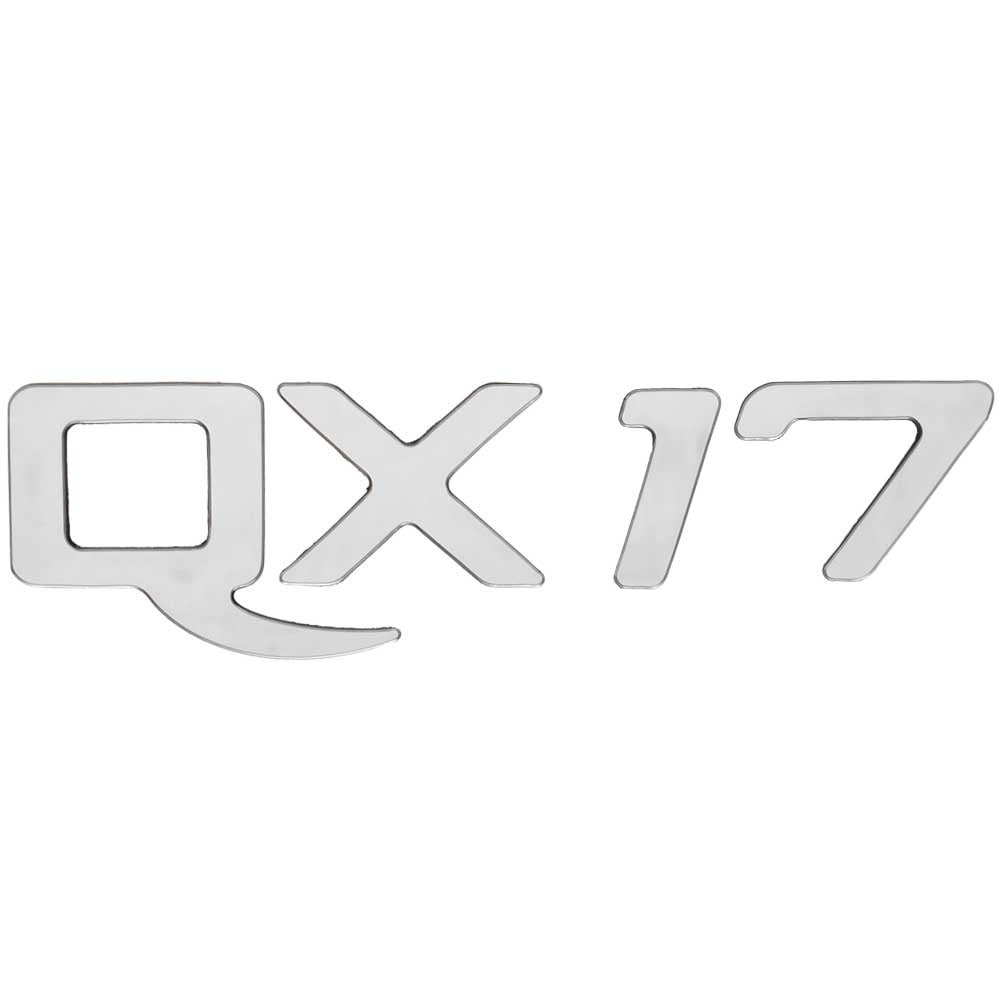 Rinker Boat Raised Decal 2190182 | QX 17 Silver 8 1/2 x 2 3/8 Inch - Walmart.com