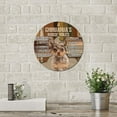 Fuliko Round Metal Sign Plaque 'House Rules' Funny Door Hanger Sign ...