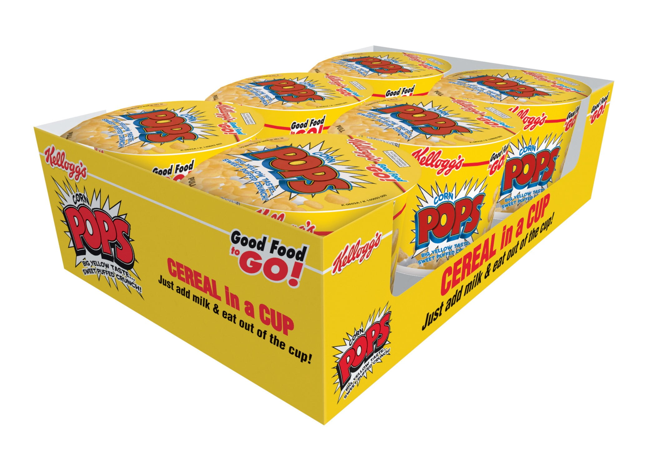 Kellogg's Corn Pops Cereal Cups, 1.5 Oz - Walmart.com