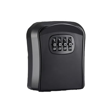 Key Storage Lock Box, Combination Lock Box, Wall Mounted Lock Box Black ...
