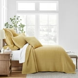 Levtex Home - Mills Waffle - Full Bedspread Set - Ochre Cotton Waffle ...