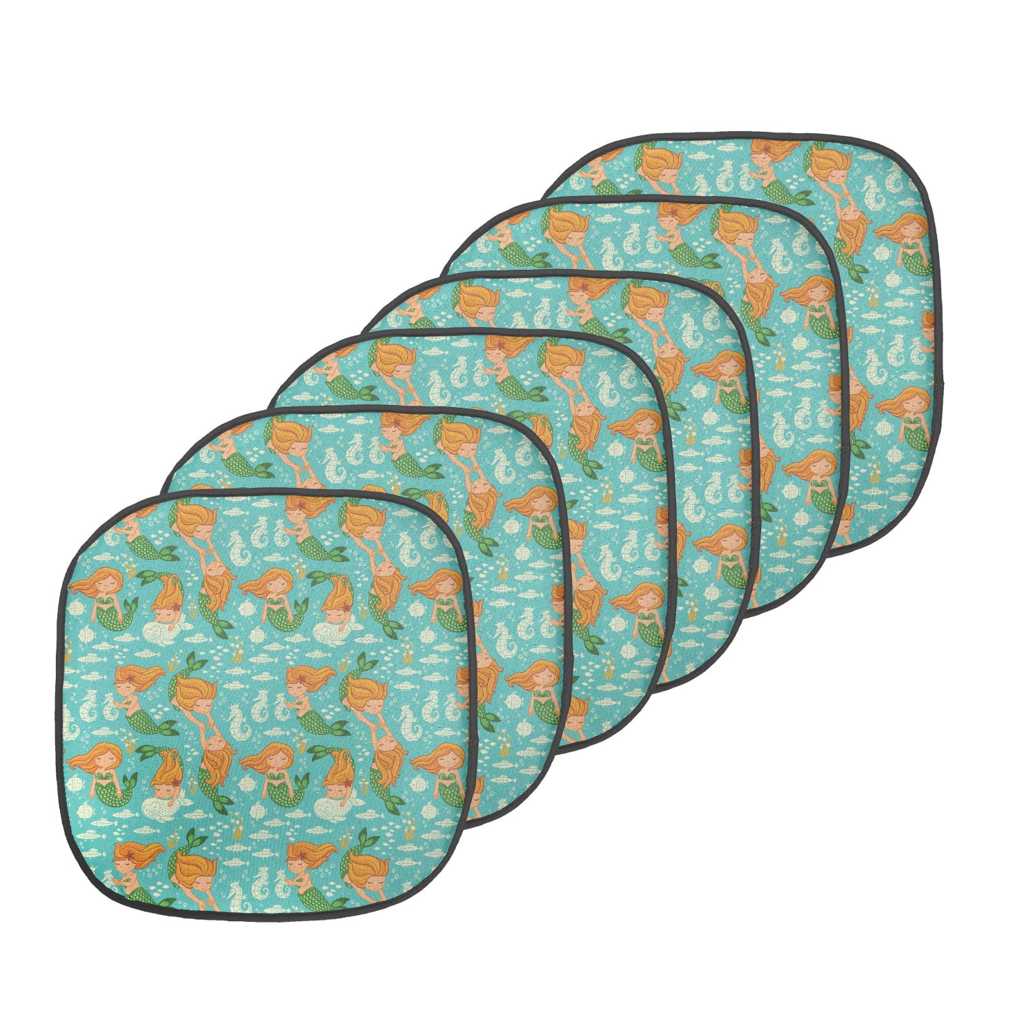 Underwater Chair Seating Cushion Set of 6, Underwater World Little ...