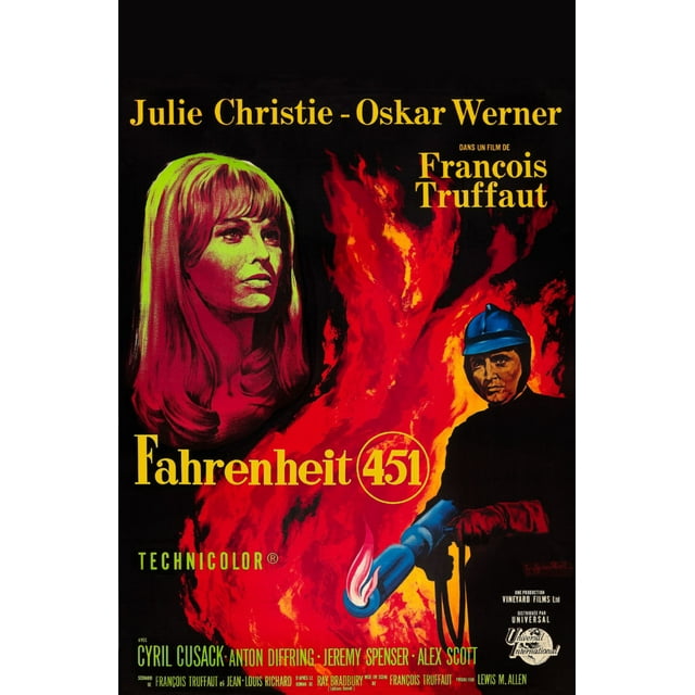 Fahrenheit 451 Movie Poster 16x24 Poster Medium Art Poster 16x24 ...