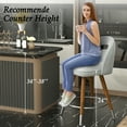 HomeZeer Swivel Counter Height Bar Stools Set of 2, 24 Inch Modern ...