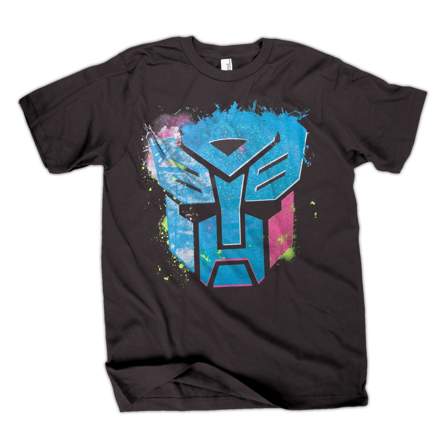 Transformers Neon Autobot Logo Charcoal T-Shirt | M - Walmart.com
