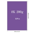 50 Sheets Drawing Cardboard Painting Making Greeting Card Cover Paper ...