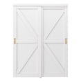 60" x 80" Space-Saving K-Type Sliding Closet Door - Wood Grain Door ...