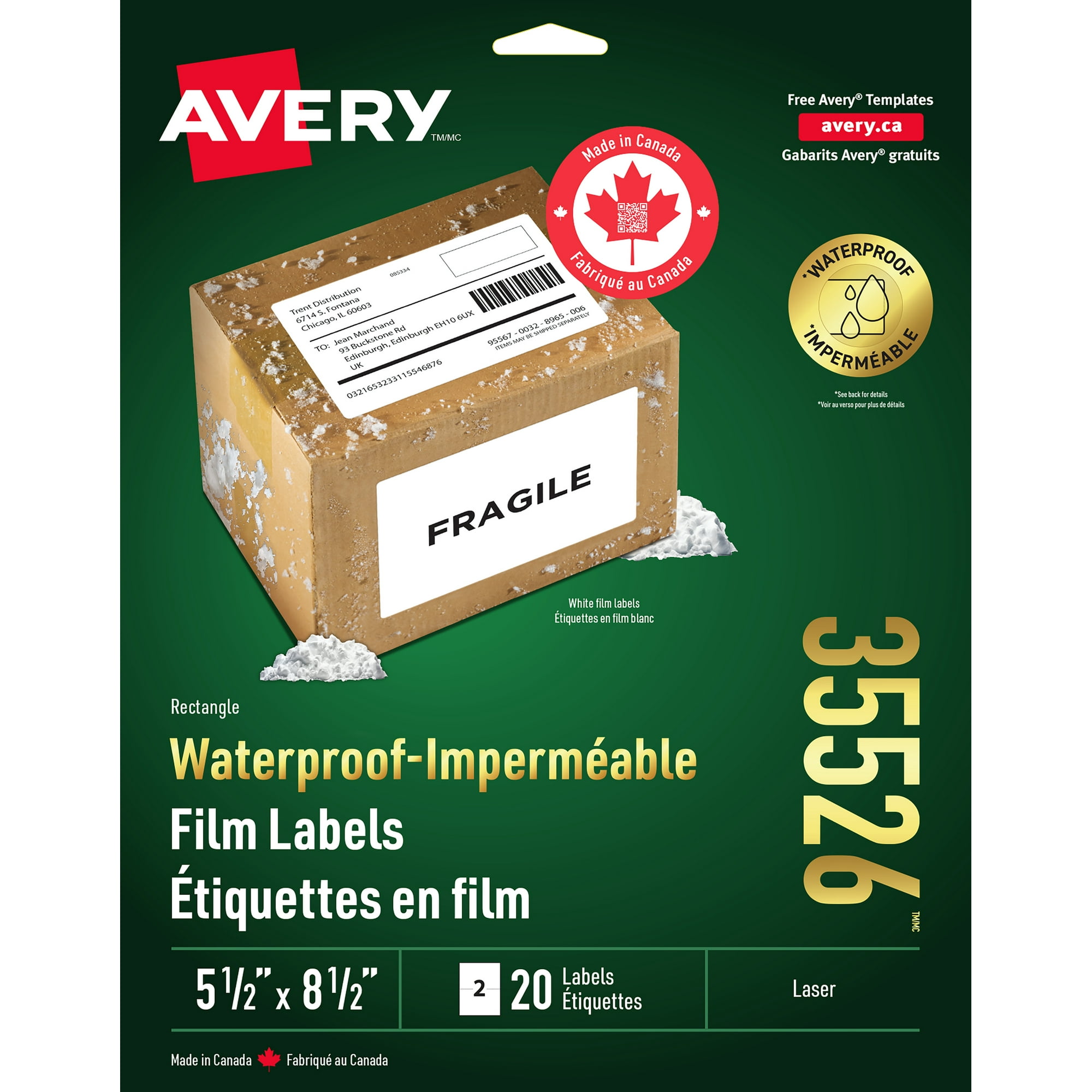 Click here for Avery Waterproof Labels  5½ X 8½  For Laser Printe... prices