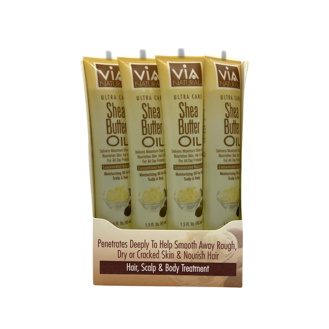 Via Natural Ultra Care Shea Butter Oil 1.5 Oz (Pack of 24) - Walmart.com