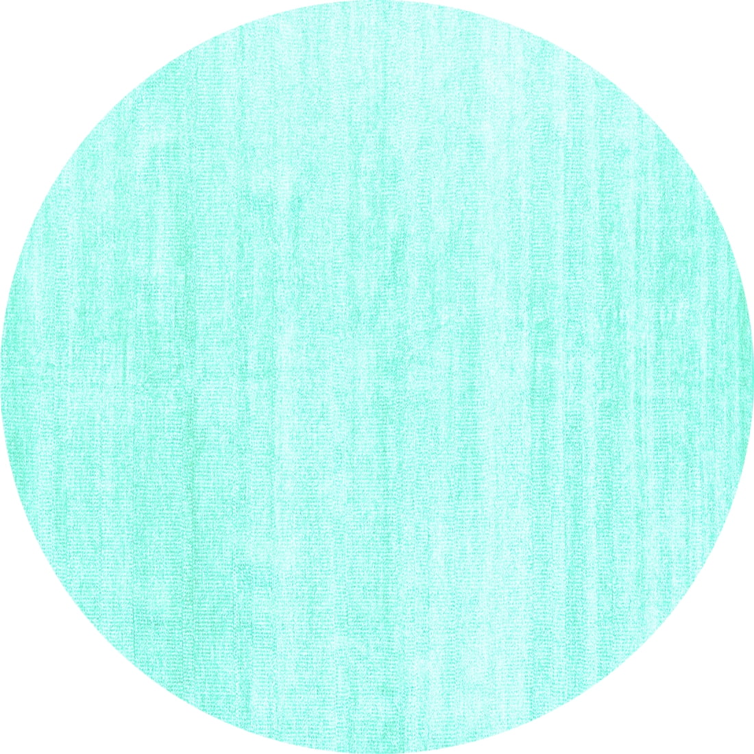 Ahgly Company Indoor Round Solid Turquoise Blue Modern Area Rugs, 3 ...