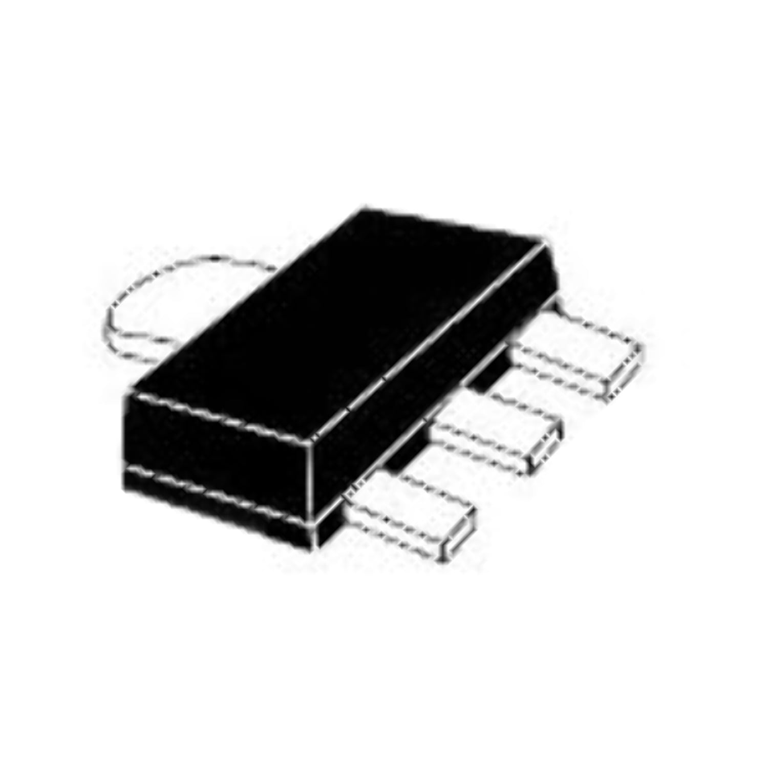 Pack of 3 PL78L05ABUTR Miniature 5V regulator housed in a SOT-89 IC 5V ...