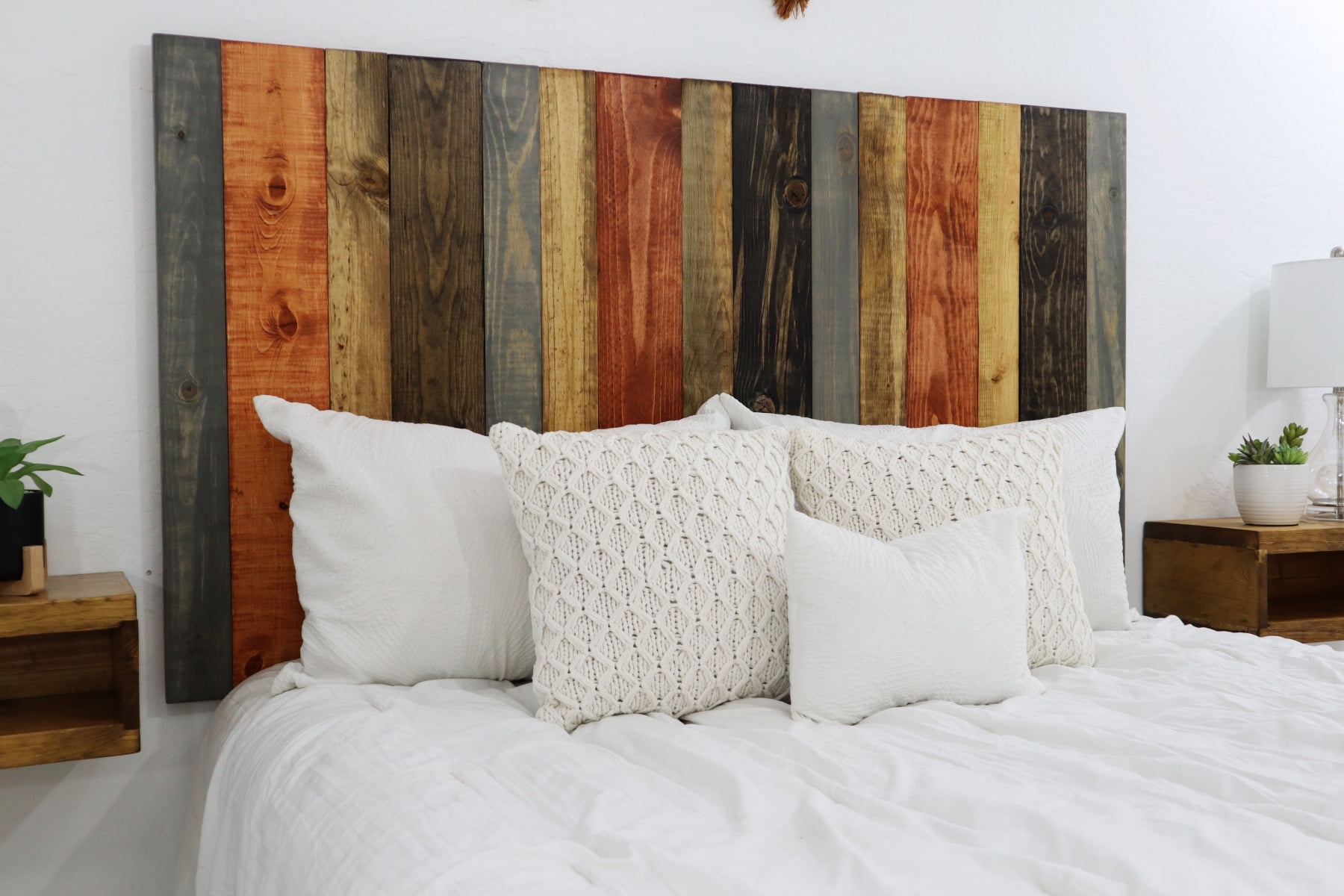 Barn Walls Harvest Mix Signature Design, Multicolored Solid Wood ...