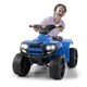 TOBBI 6V Electric Kids Ride on ATV Quad Car 4 Wheeler Ride on Toy W/ LED Headlight, Horn, Speed ...