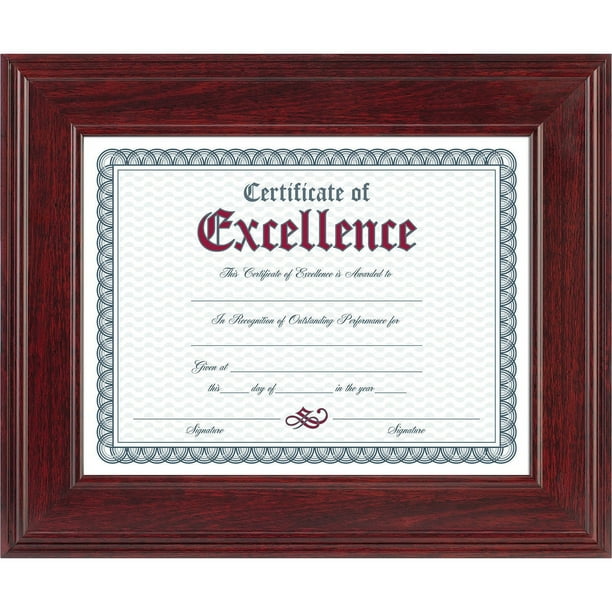 DAX Executive Document/Photo Frame, Desk/Wall Mount, Plastic, 8 1/2 x ...