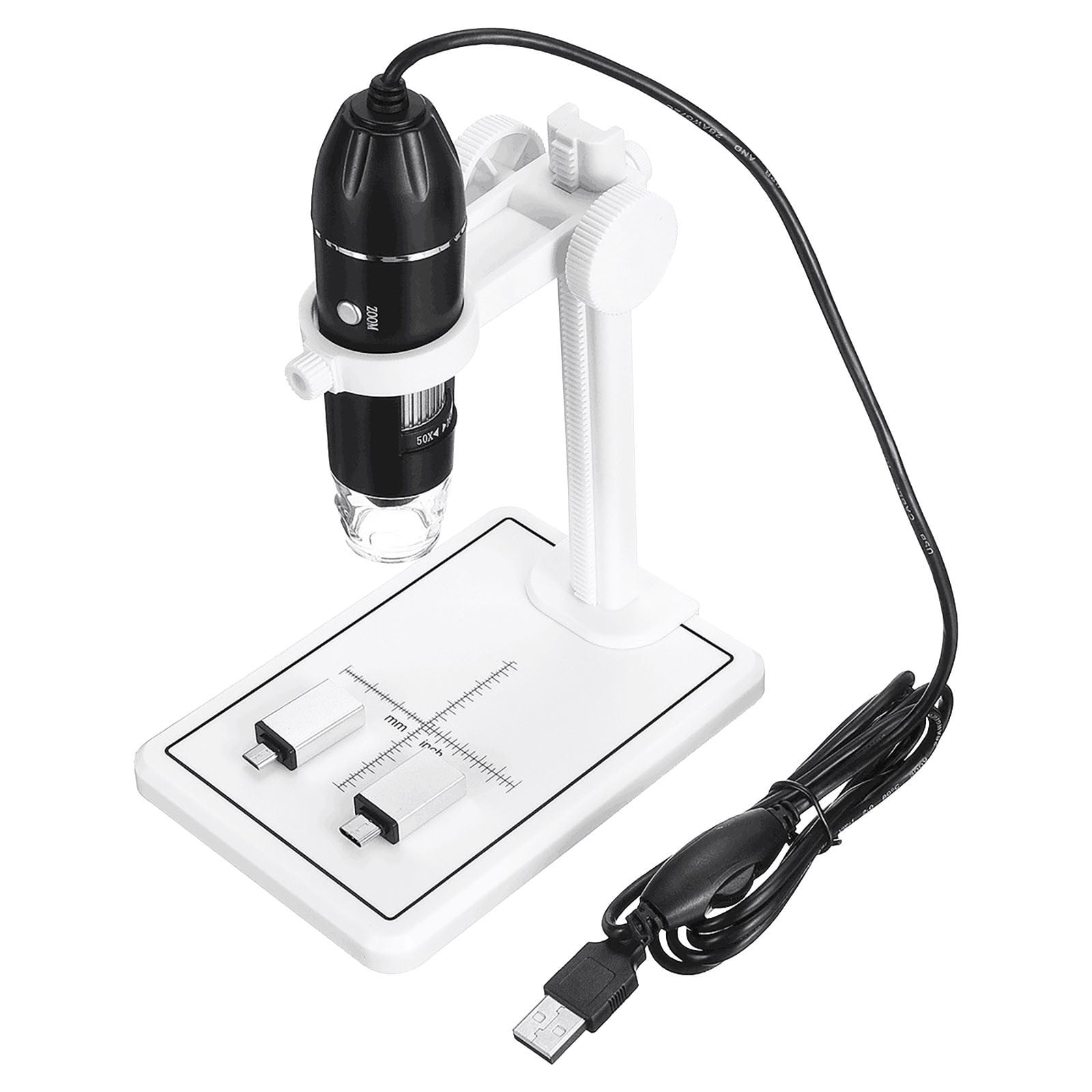 Fridja USB Digital Microscope 1600X 8 LED Magnification Handheld ...