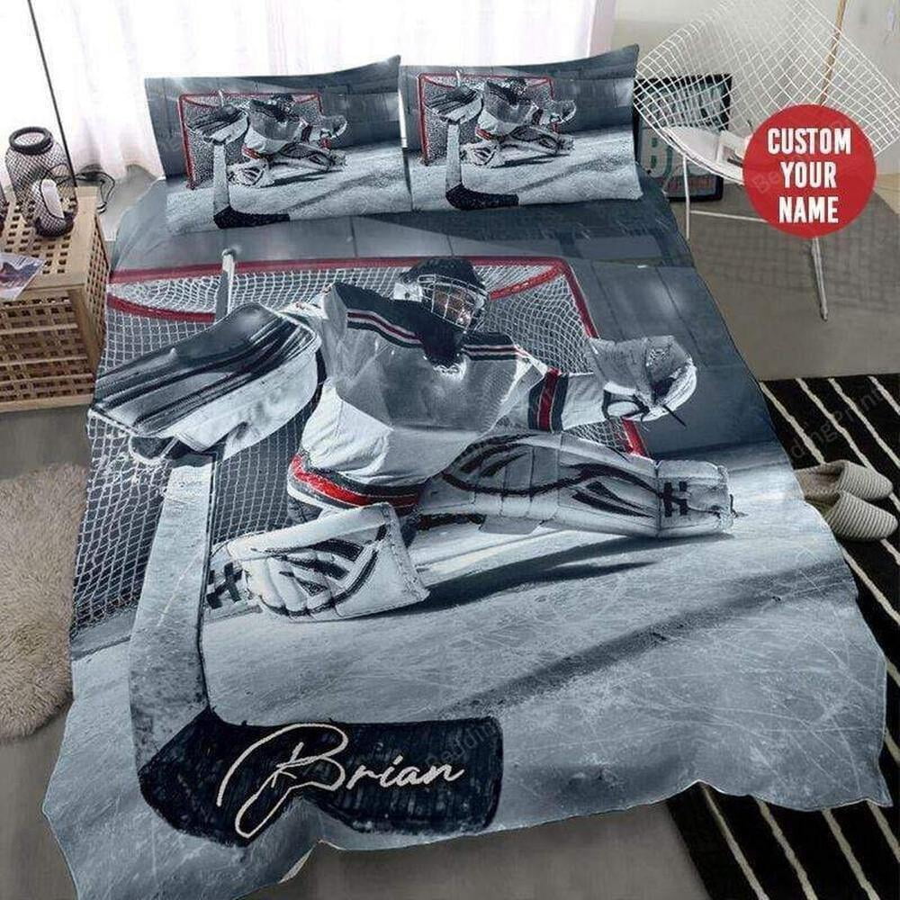 Click here for Yingd Bed Sheets Ice Hockey Goalie Personalizedd N... prices
