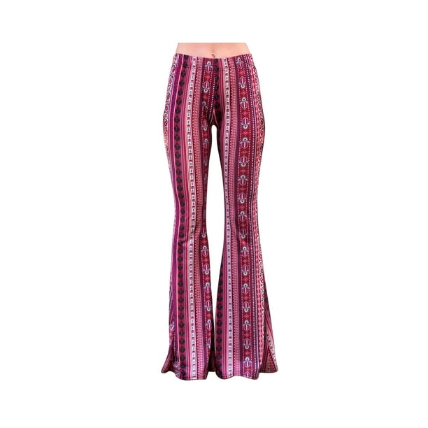 Daisy Del Sol High Waist Gypsy Comfy Yoga Ethnic Tribal Stretch Palazzo ...
