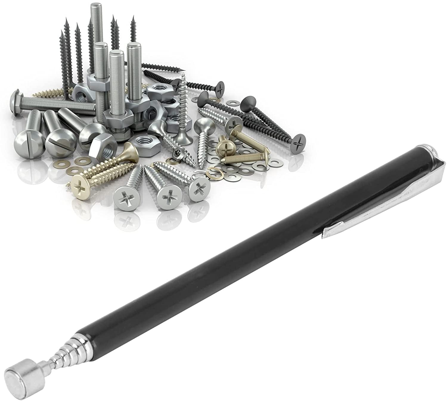 Magnetic Picker, 2lb Permanent Retrieval Tool Stainless Steel to Pick ...