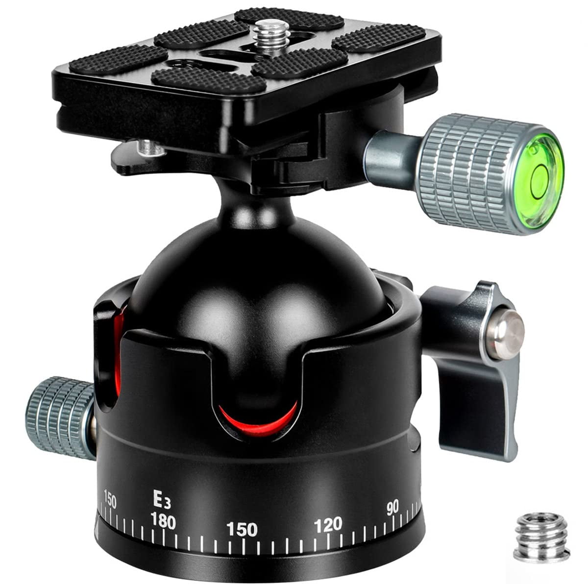 Koolehaoda Low-Profile Ballhead with 1/4" Screw Arca-Type QR Plate and ...