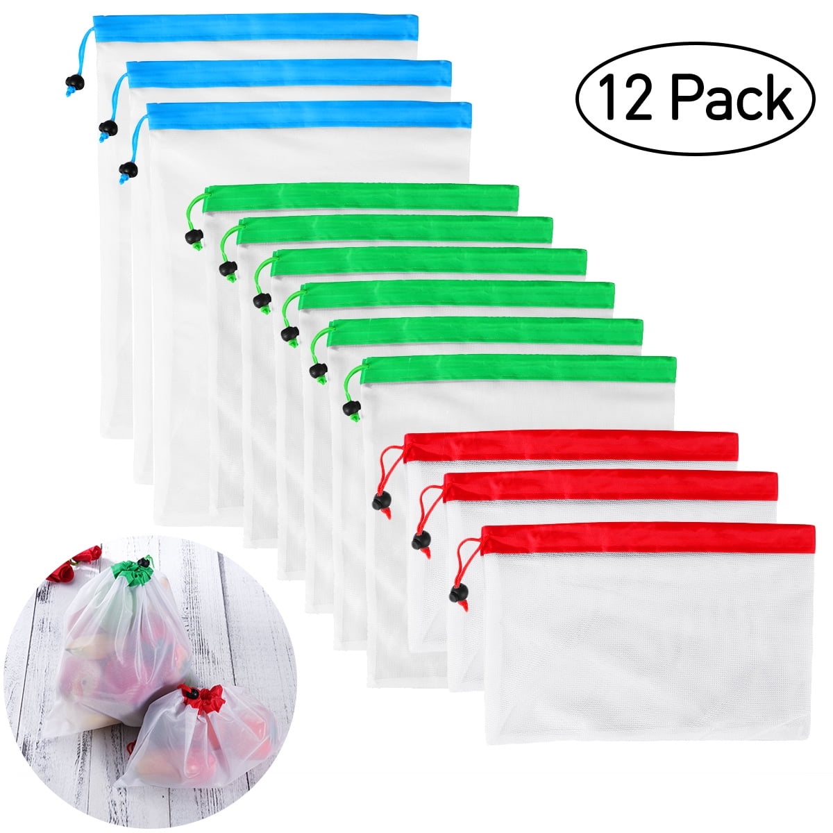 Click here for Hcyz Bestomz 12pcs Reusable Mesh Produce Bags Wash... prices