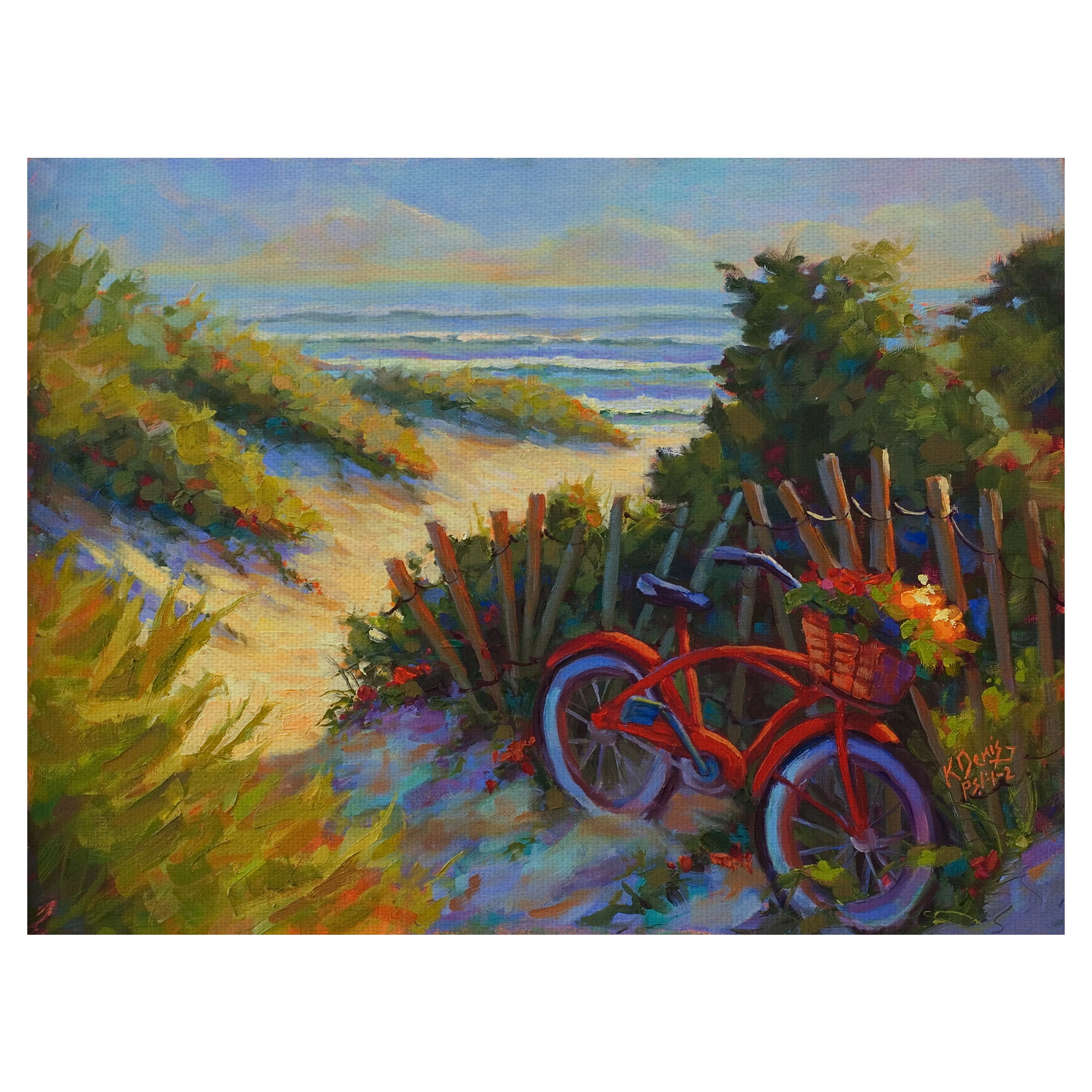 Masterpiece Art Gallery Fresh Flowers Coastal Bike Trail By Kathleen ...
