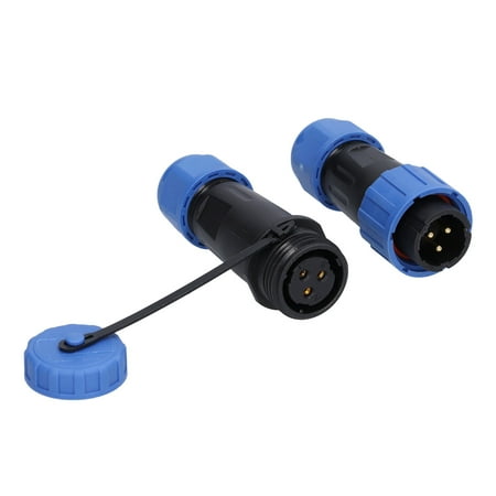 3 Pin Power Connector, 250V 10A Screw Crimping Waterproof Plug Socket ...