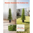 36-Inch Artificial Cedar Tree for Patio and Backyard Decor - Walmart.com