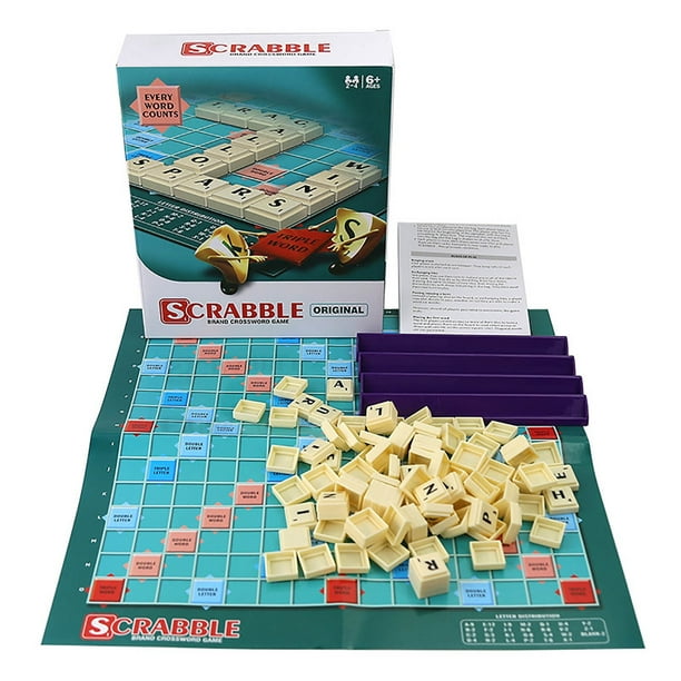 Juego de palabras con fichas de letras de Scrabble Deluxe Edition ...