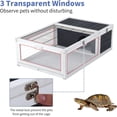 Dkelincs Tortoise Habitat Large Wooden Box Turtle Enclosure with ...