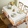 Thanksgiving Tablecloth Turkey, Fall Pumpkin Rectangle Table Cloths 60 ...