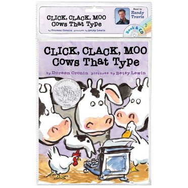 Click, Clack, Moo: Cows That Type (Board Book) - Walmart.com