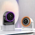 Portable USB Rechargeable Desk Fan 100 Levels Speed Control Quiet ...