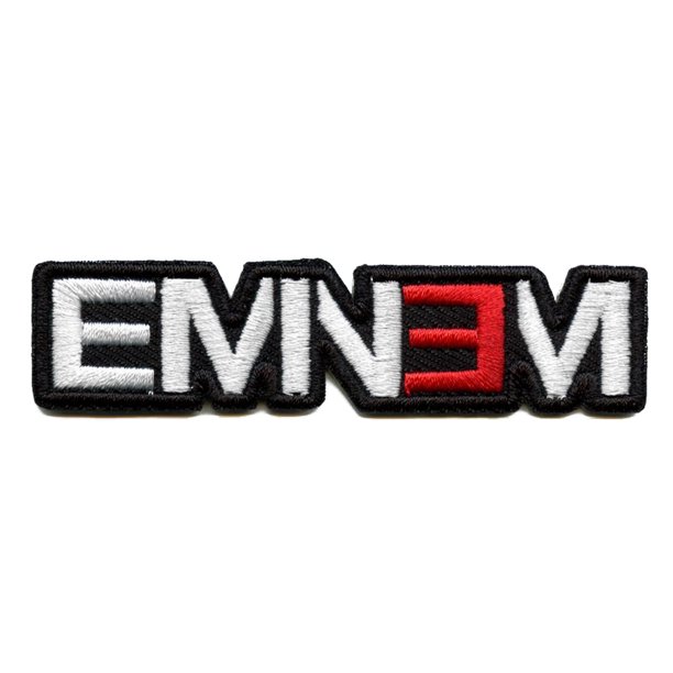 Eminem Cut Out Logo Patch Hip Hop Rapper Album Embroidered Iron On ...