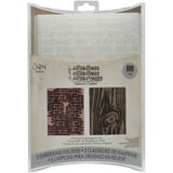 Sizzix Embossing Folder 2PK - Bricked & Woodgrain by Tim Holtz ...