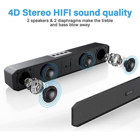 Computer Speakers Gaming Speaker with Colorful Light Powered Stereo ...