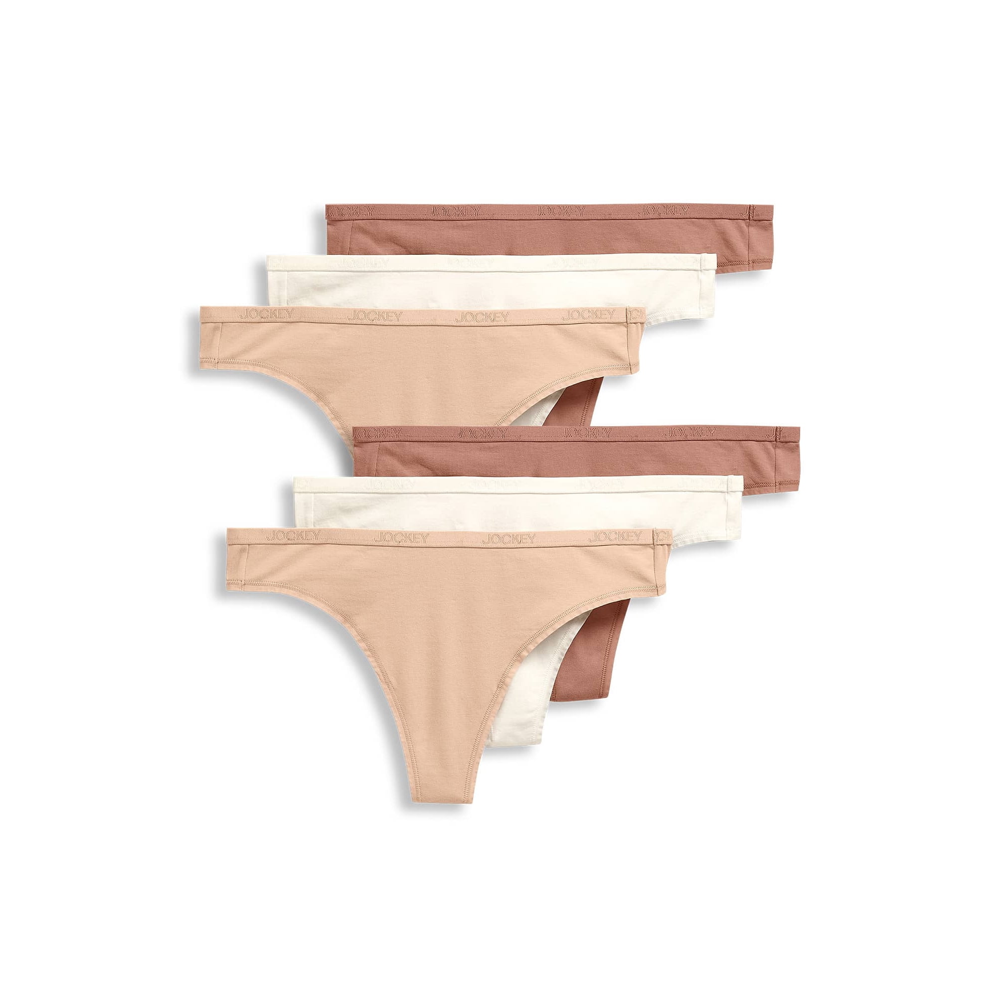 Click here for Jockey Organic Cotton Stretch Logo Thong - 6 Pack prices