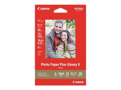 Canon Photo Paper Plus II - Glossy photo paper - 5 in x 7 in 20 sheet(s ...