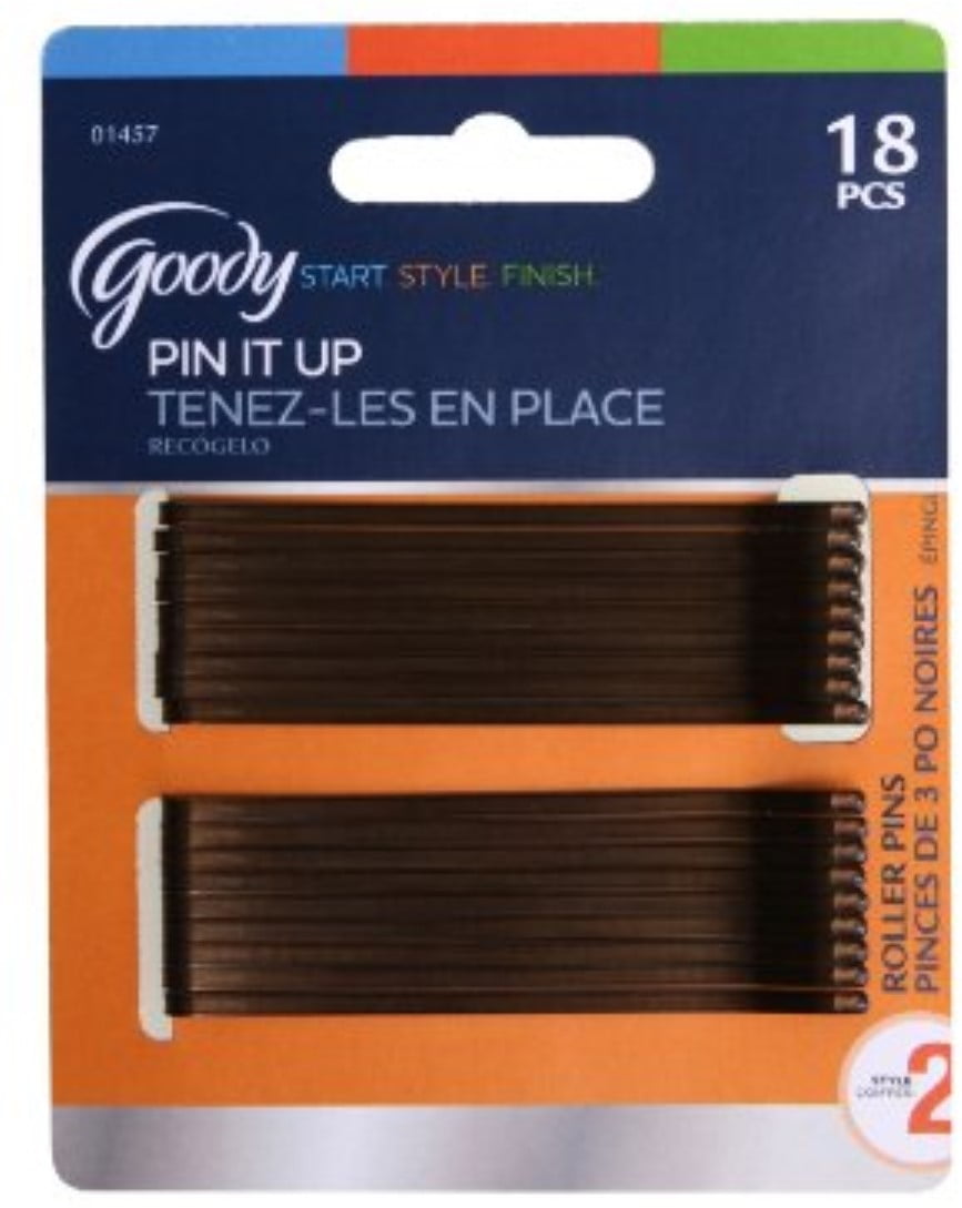2 Pack - Goody Styling Essentials Bobby Pins, Brown 18 ea - Walmart.com