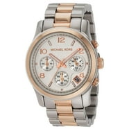 Michael Kors Mini Slim Runway 34mm Steel Rose Dial Quartz Ladies Watch ...