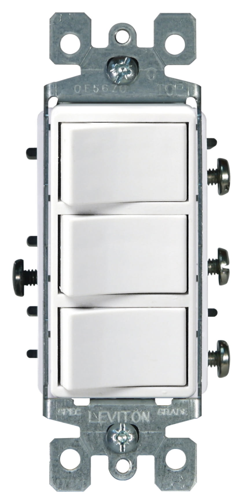 Leviton R62-01755-00W 15 Amp White Commercial Grade Decora AC ...